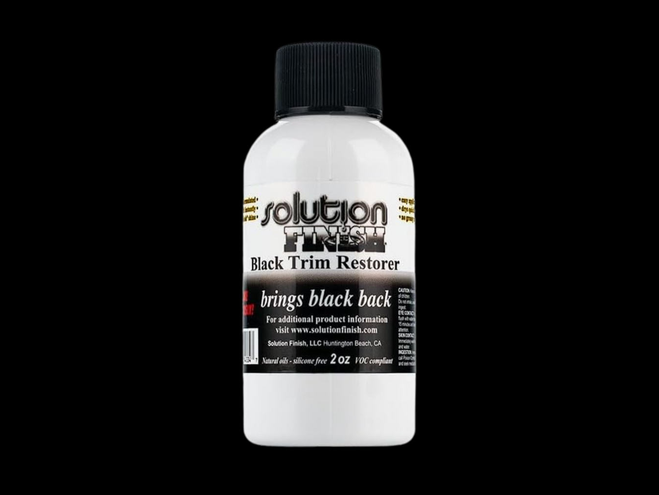 Solution Finish Black Trim Restorer – The Best Detailing Products
